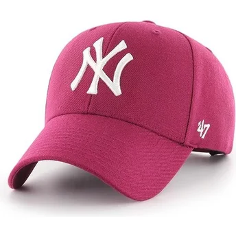 47 Brand New York Yankees MLB Pink Trucker Hat: Caphunters.co.uk