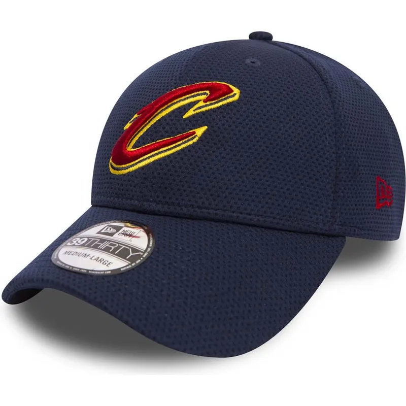 New Era Curved Brim 39THIRTY Sport Mesh Cleveland Cavaliers NBA Blue ...