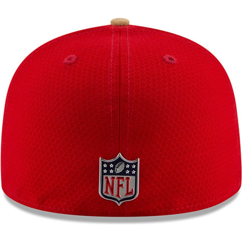 New Era Flat Brim 59FIFTY Sideline San Francisco 49ers NFL Red Fitted ...