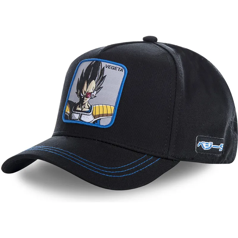 Capslab Curved Brim Vegeta VEGC Dragon Ball Black Snapback Cap ...