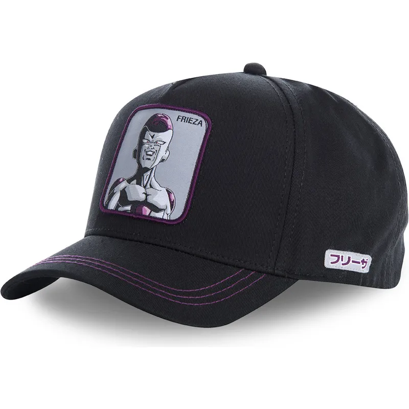 Capslab Curved Brim Frieza FREC Dragon Ball Black Snapback Cap ...