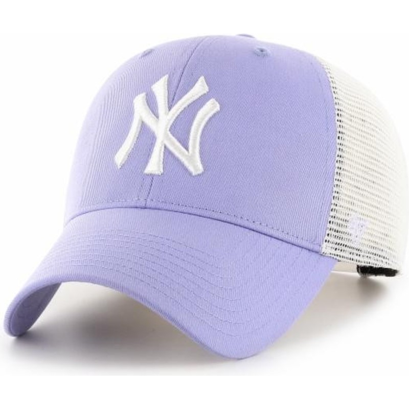 47 Brand MVP Flagship New York Yankees MLB Lavender Purple Trucker Hat ...
