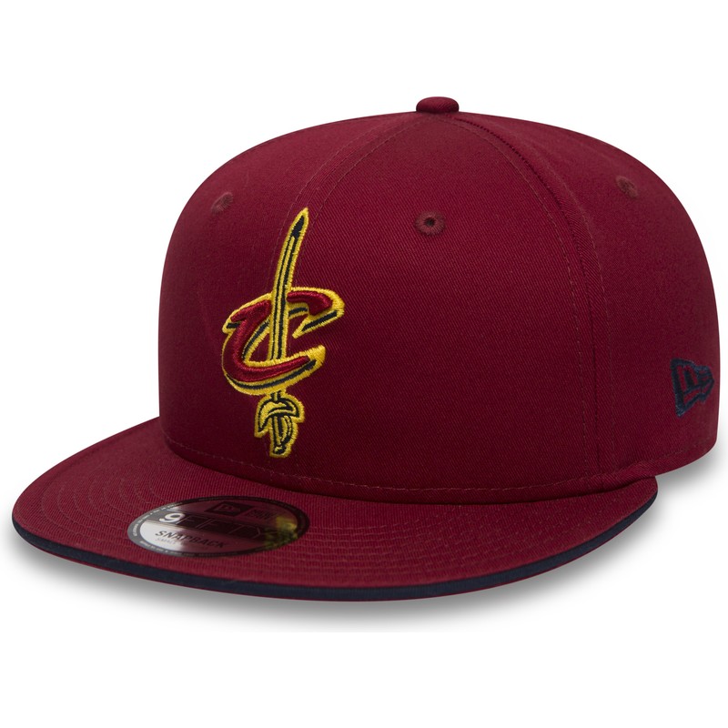 New Era Flat Brim 9FIFTY Team Cleveland Cavaliers NBA Red Snapback Cap ... New Era Flat Brim 9FIFTY Team Cleveland Cavaliers NBA Red Snapback Cap ...