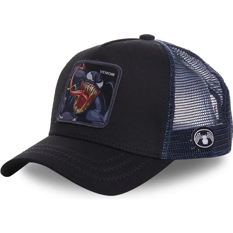 Capslab Venom VEN1 Marvel Comics Black Trucker Hat: Caphunters.co.uk