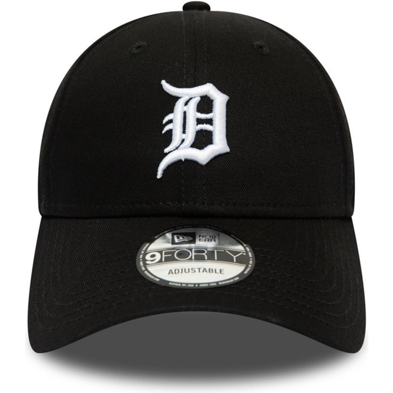 New Era Curved Brim 9FORTY League Essential Detroit Tigers MLB Black ...