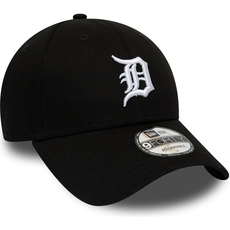 New Era Curved Brim 9FORTY League Essential Detroit Tigers MLB Black ...