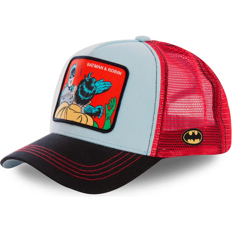 Capslab Batman & Robin MEM1 DC Comics Blue and Red Trucker Hat ...
