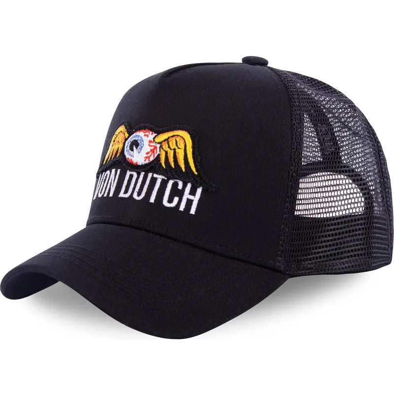 Von Dutch EYEPAT3 Black Trucker Hat: Caphunters.co.uk