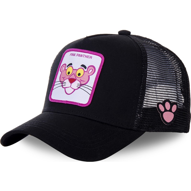 Capslab Pink Panther PANT7 Black Trucker Hat: Caphunters.co.uk