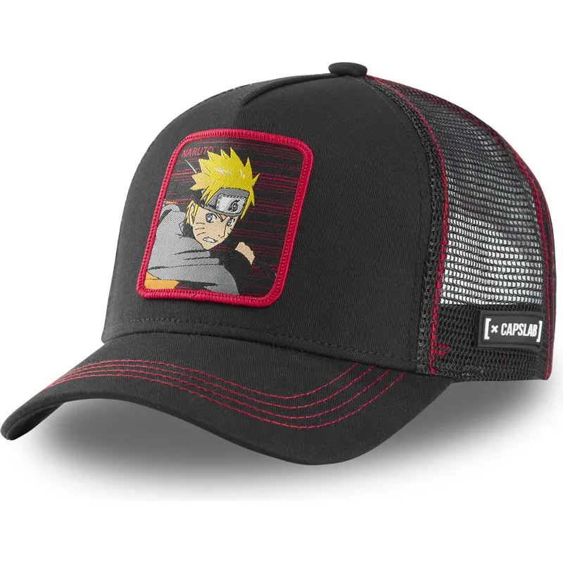 Capslab Naruto Uzumaki NAR2 Black Trucker Hat: Caphunters.co.uk