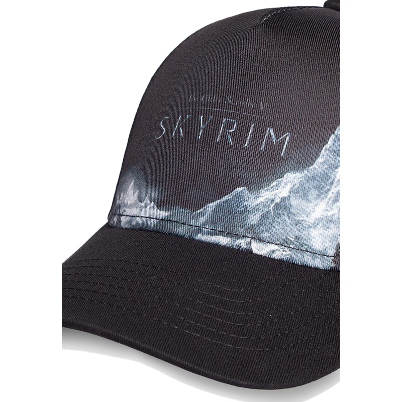 Difuzed Curved Brim The Elder Scrolls V Skyrim Black Snapback Cap ...