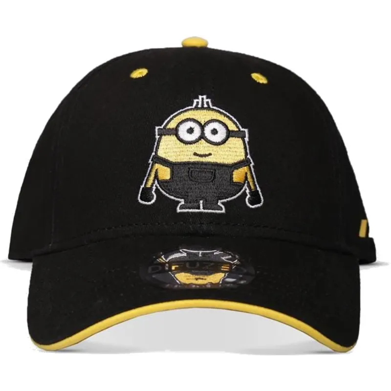 Difuzed Curved Brim Minion Despicable Me Black Snapback Cap: Caphunters ...