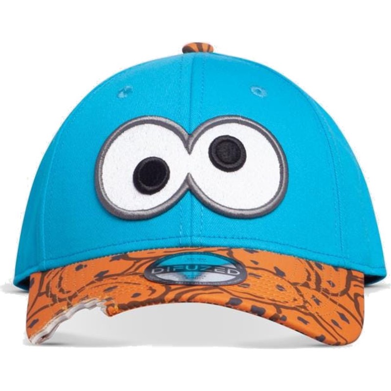 Difuzed Curved Brim Cookie Monster Sesame Street Blue and Brown ...