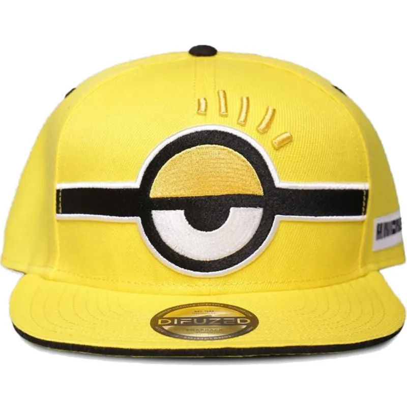 Difuzed Flat Brim Minion Despicable Me Yellow Snapback Cap: Caphunters ...
