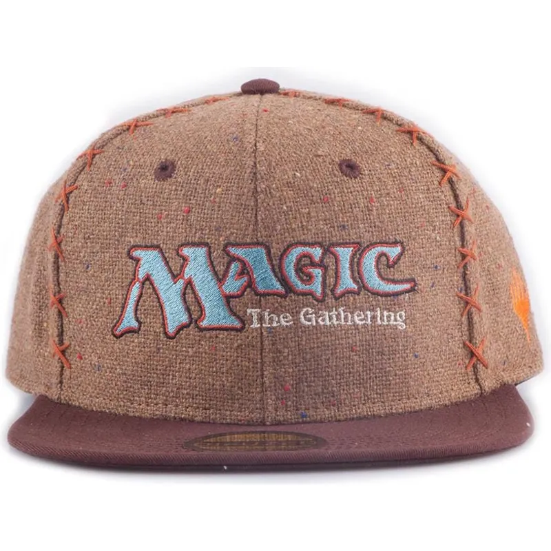 Difuzed Flat Brim Core Magic: The Gathering Brown Snapback Cap ...