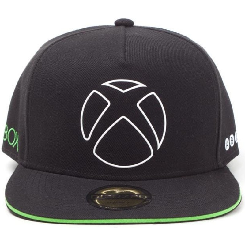 Difuzed Flat Brim Xbox Ready To Play Microsoft Black Snapback Cap ...