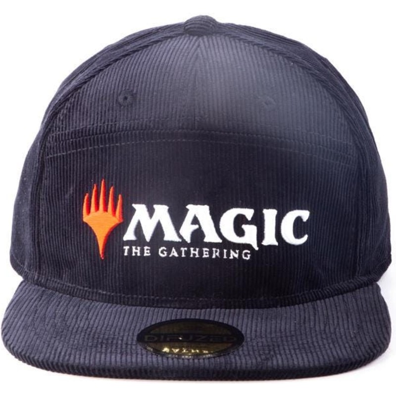 Difuzed Flat Brim Core Magic: The Gathering Black Snapback Cap ...