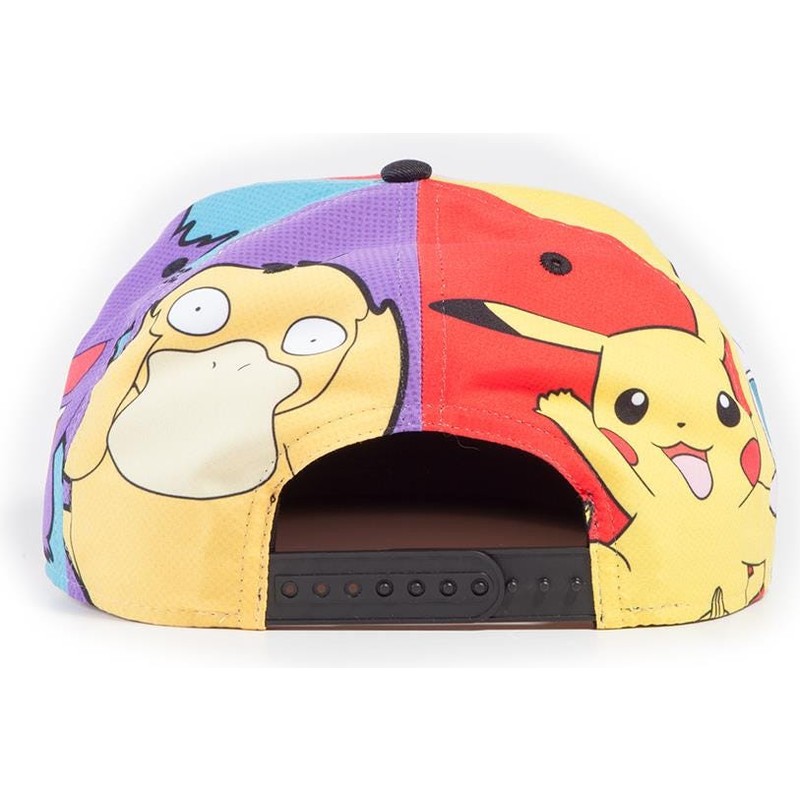 Difuzed Flat Brim Pikachu Squirtle Gengar Psyduck Jigglypuff Multi Pop ...