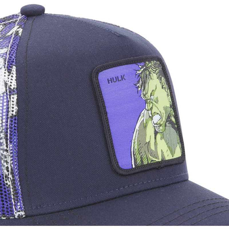 Capslab Hulk HUL2 Marvel Comics Navy Blue Trucker Hat: Caphunters.co.uk