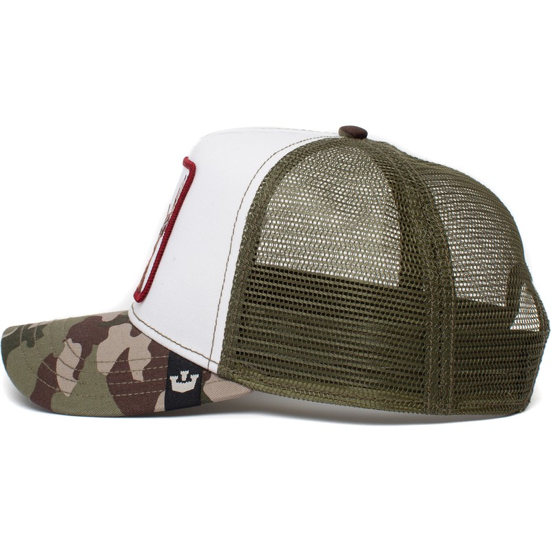 Goorin Bros. Deer The Buck Fever The Farm White and Camouflage Trucker ...