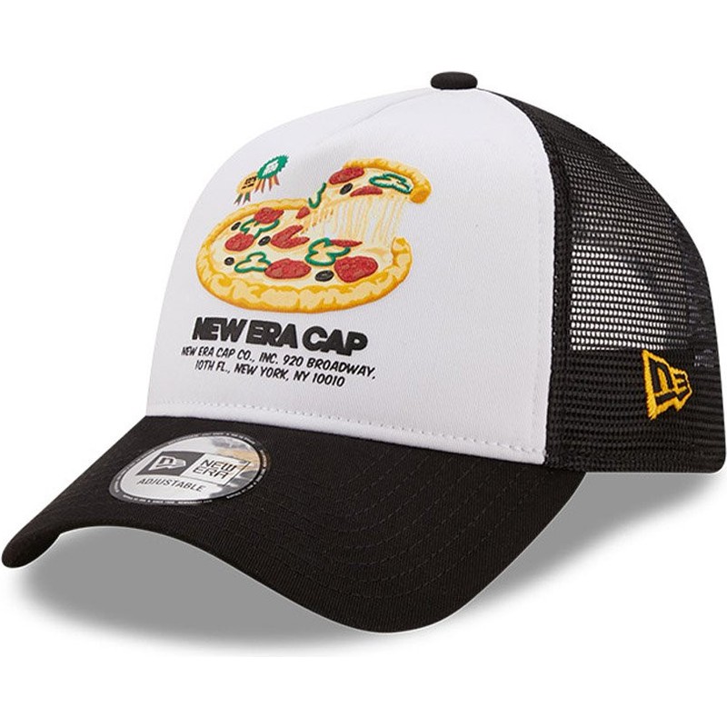 New Era Pizza Food Pack White and Black Trucker Hat: Caphunters.co.uk
