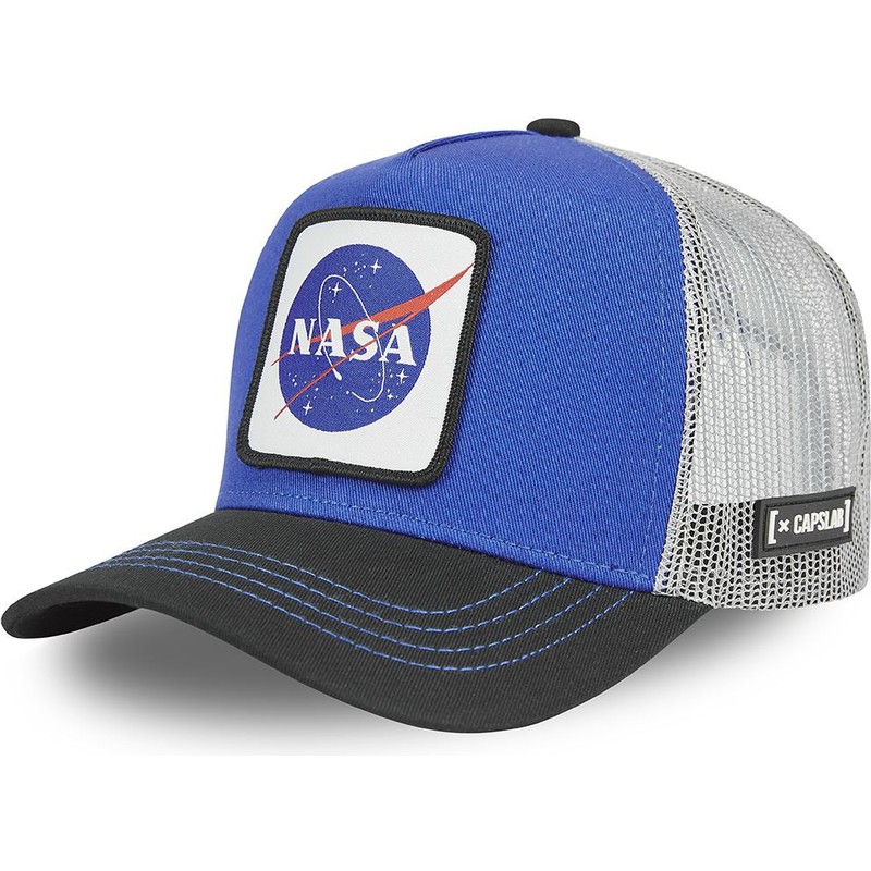Capslab NAS3 NASA Blue and Black Trucker Hat: Caphunters.co.uk