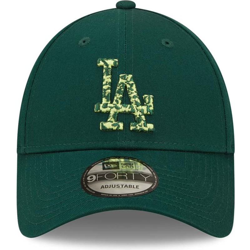New Era Curved Brim Green Logo 9FORTY Seasonal Infill Los Angeles ...