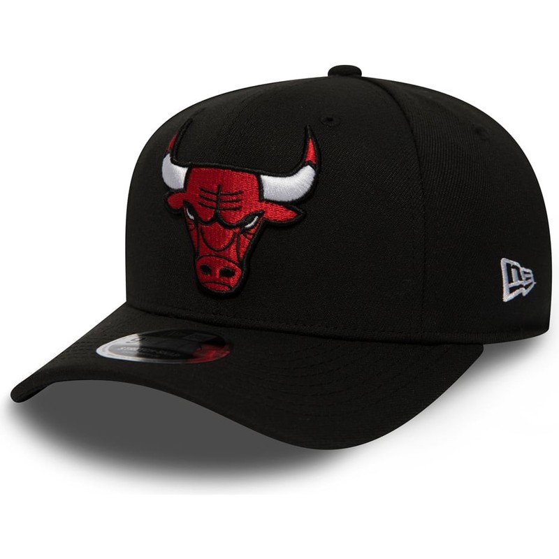 New Era Curved Brim 9FIFTY Stretch Snap Chicago Bulls NBA Black ...