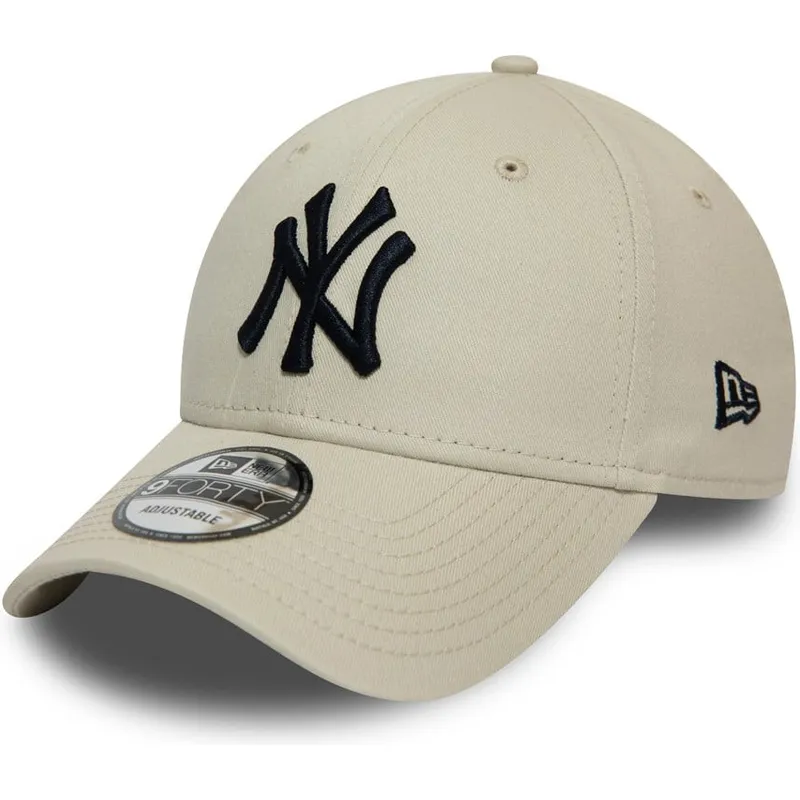 New Era Curved Brim Black Logo 9FORTY League Essential New York Yankees ...