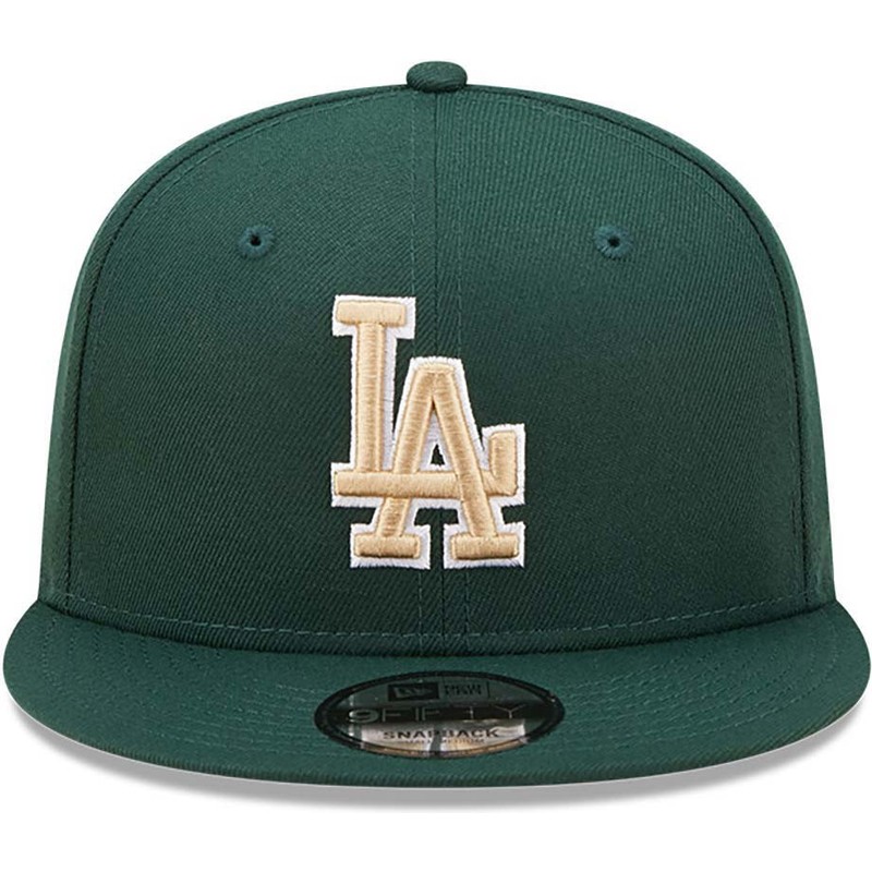 New Era Flat Brim 9FIFTY Repreve Los Angeles Dodgers MLB Green Snapback ...