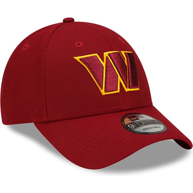 New Era Curved Brim 9FORTY The League Washington Commanders NFL Red ...