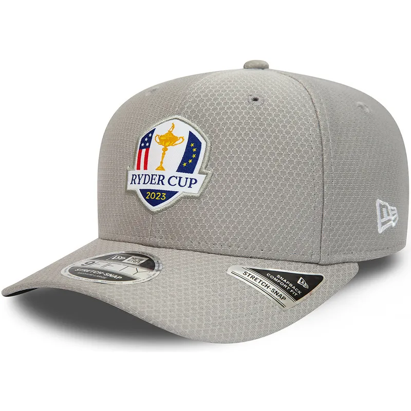 New Era Curved Brim 9FIFTY Stretch Snap Hex Era Ryder Cup Grey Snapback ...