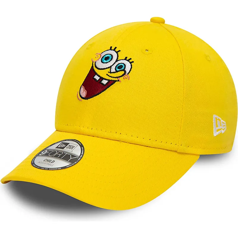 New Era Curved Brim Youth 9FORTY SpongeBob SquarePants Yellow ...