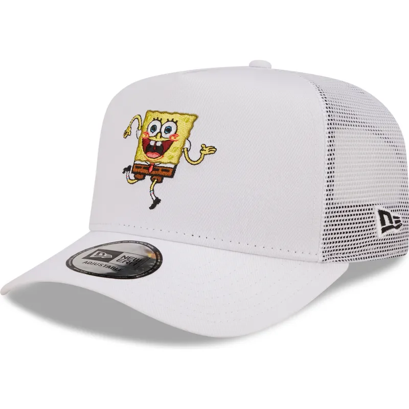 New Era A Frame SpongeBob SquarePants White Trucker Hat: Caphunters.co.uk