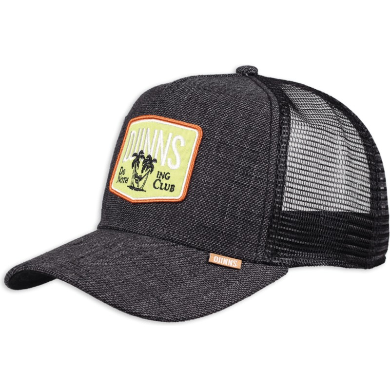 Djinns Do Nothing Club HFT DNC RoughCanvas Black Trucker Hat ...