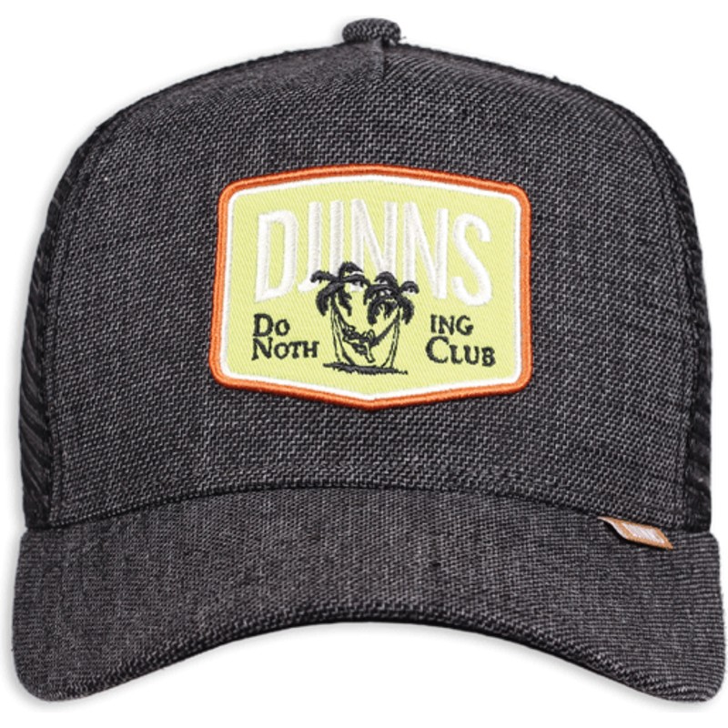 Djinns Do Nothing Club HFT DNC RoughCanvas Black Trucker Hat ...