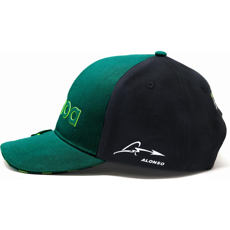 Kimoa Curved Brim Fernando Alonso Aston Martin Formula 1 Green and ...
