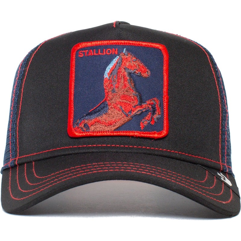 Goorin Bros. Horse Stallion Trip The Farm Black Trucker Hat: Caphunters ...
