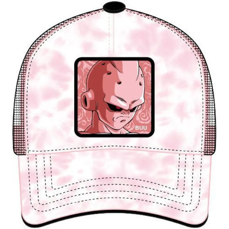 Capslab Kid Buu KID3 Dragon Ball Pink and White Trucker Hat: Caphunters ...