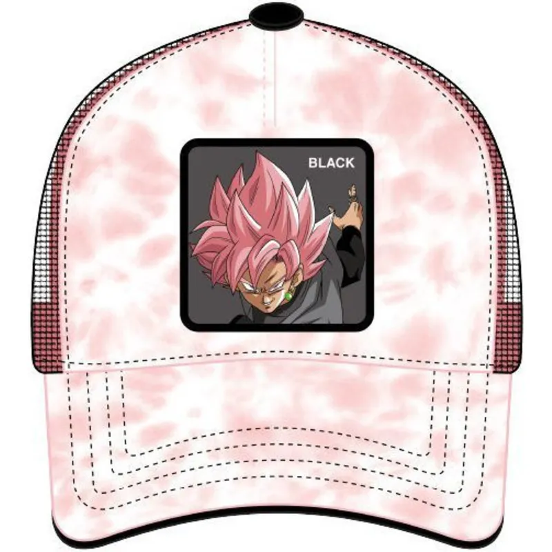 Capslab Goku Black BLA3 Dragon Ball Pink and White Trucker Hat ...