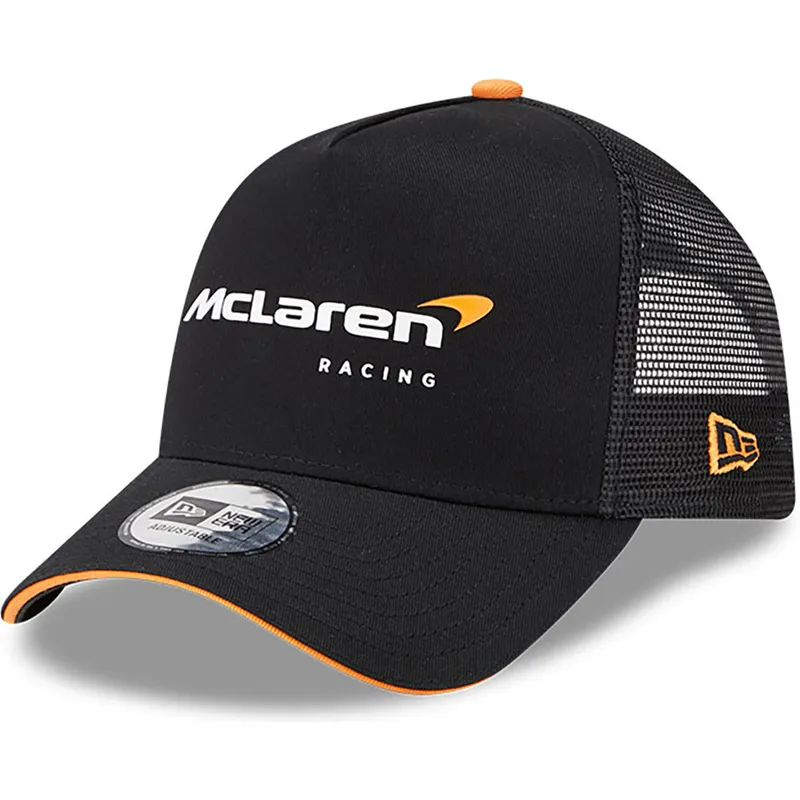 New Era A Frame McLaren Racing Formula 1 Black Trucker Hat: Caphunters ...