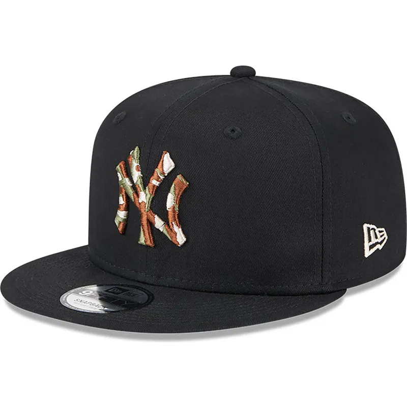 New Era Flat Brim Brown Logo 9FIFTY Seasonal Infill New York Yankees ...
