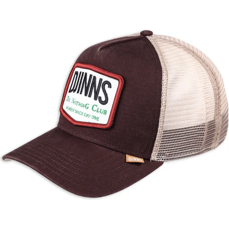 Djinns Do Nothing Club 2 HFT Brown Trucker Hat: Caphunters.co.uk