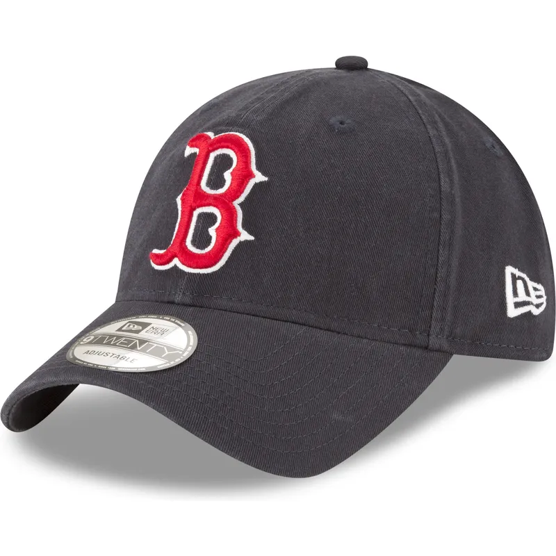 New Era Curved Brim 9TWENTY Core Classic Boston Red Sox MLB Navy Blue ...