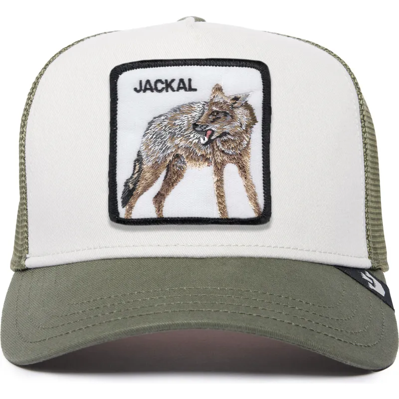 Goorin Bros. Jackal The Farm Premium White and Green Trucker Hat ...