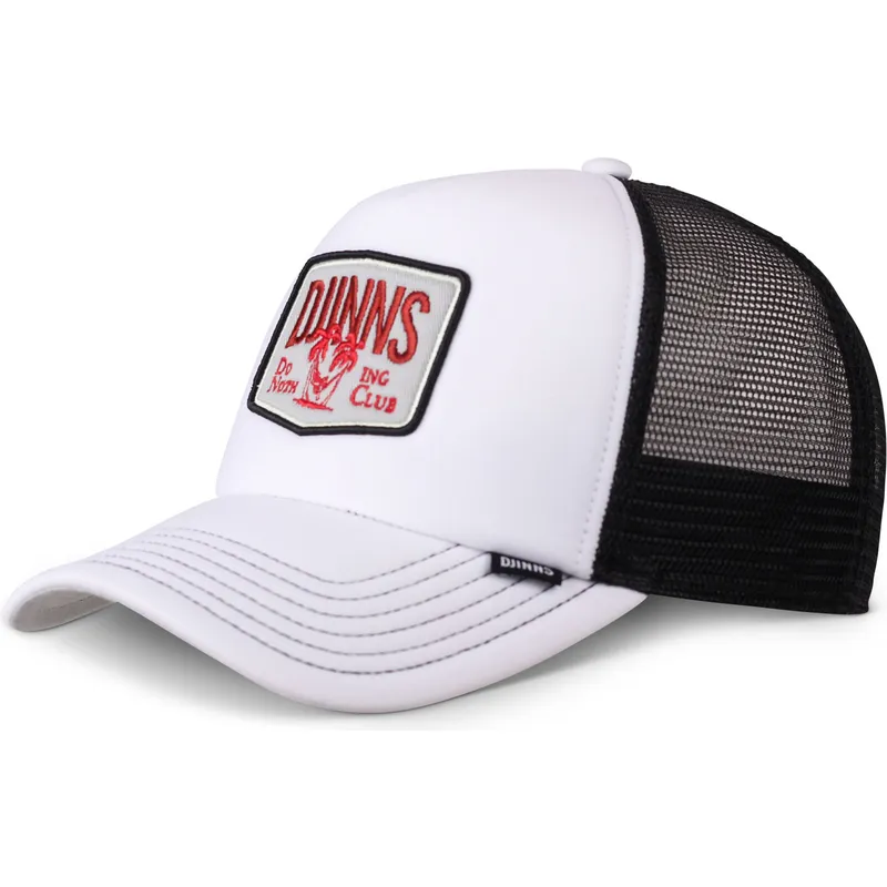 Djinns Do Nothing Club HFT DNC Paddy Pad White and Black Trucker Hat ...