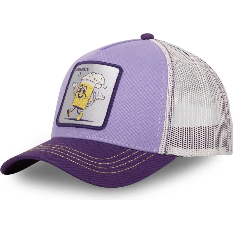 Capslab Beer Mate BEE Cocktails Purple Trucker Hat: Caphunters.co.uk