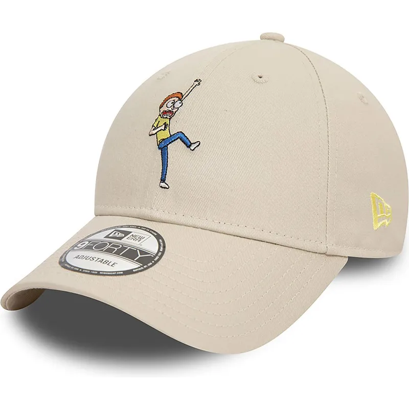 New Era Curved Brim 9FORTY Character Rick and Morty Morty Smith Beige ...