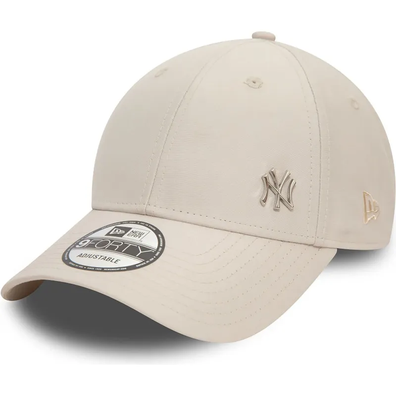 New Era Curved Brim 9FORTY Flawless New York Yankees MLB Beige ...