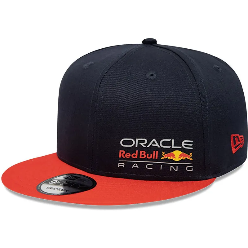 New Era Flat Brim 9FIFTY Essential Red Bull Racing Formula 1 Navy Blue ...